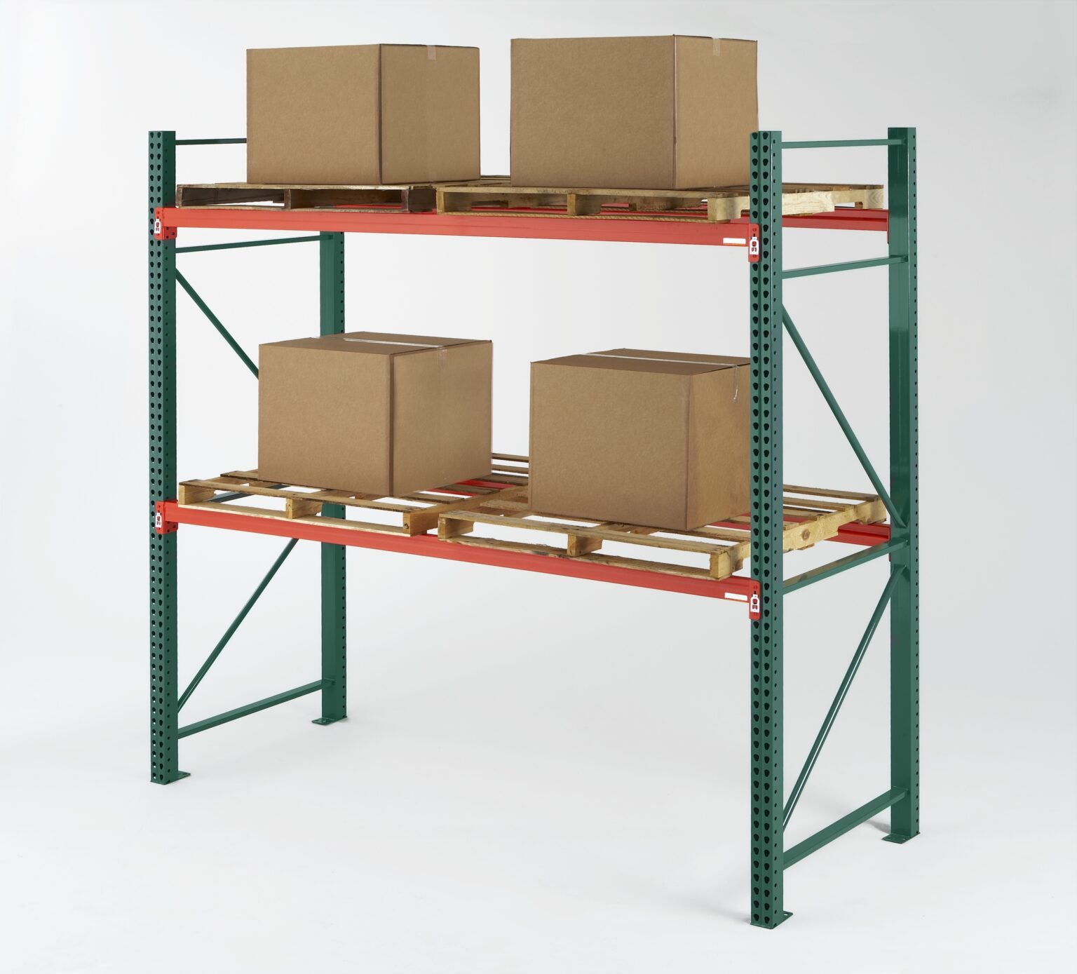 Steel King SK2000 Teardrop Pallet Rack with Closed Back Upright Frames