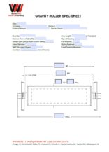 Gravity Roller Specs | Technical Sheet