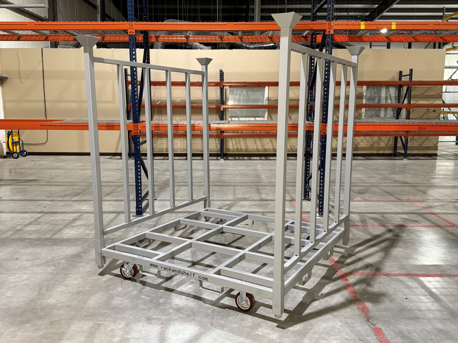 Carpet Roll Pad Rack with Casters