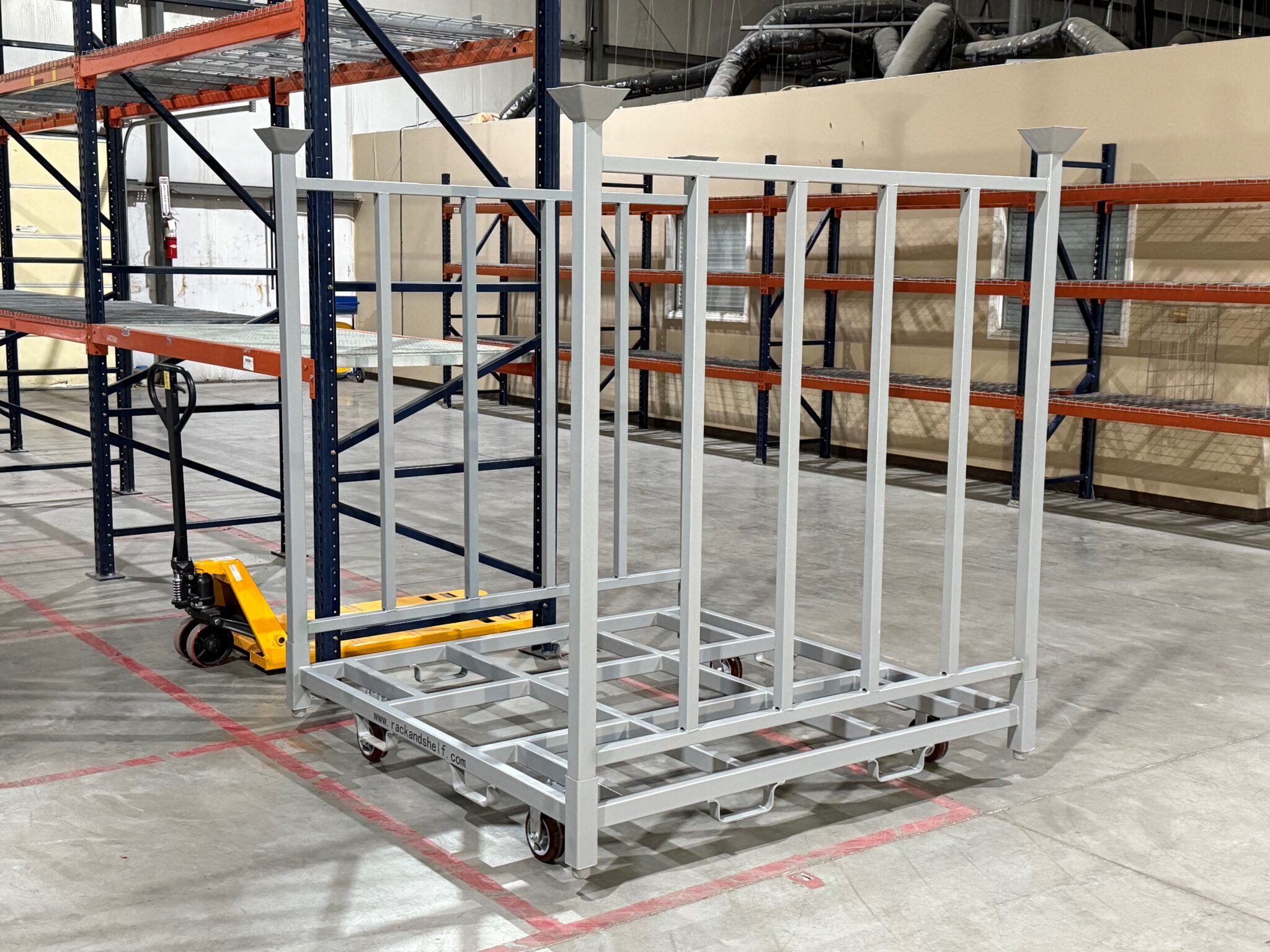 Carpet Roll Pad Rack with Casters