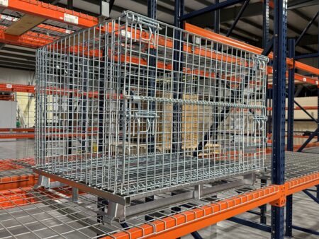 Rackable Wire Containers | High-Bay Storage