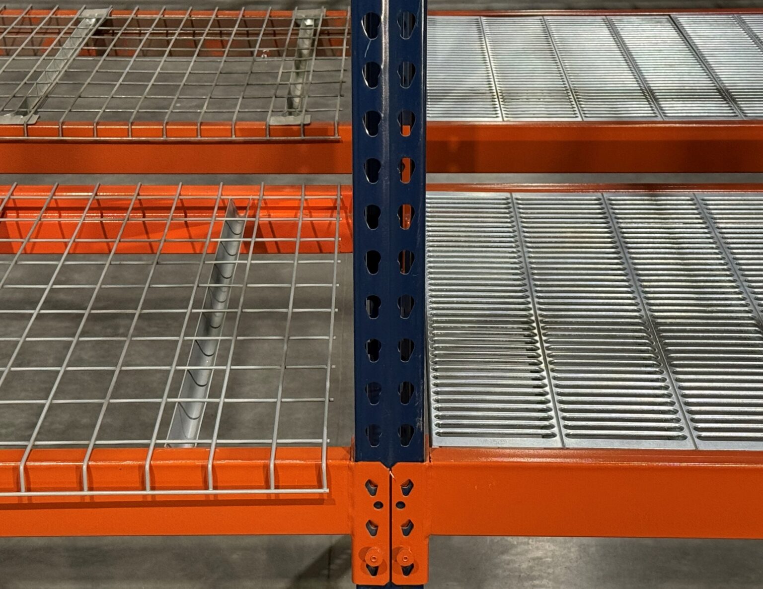 Wire Decking vs. ProDeck50 Punched Steel Pallet Rack Decking ...