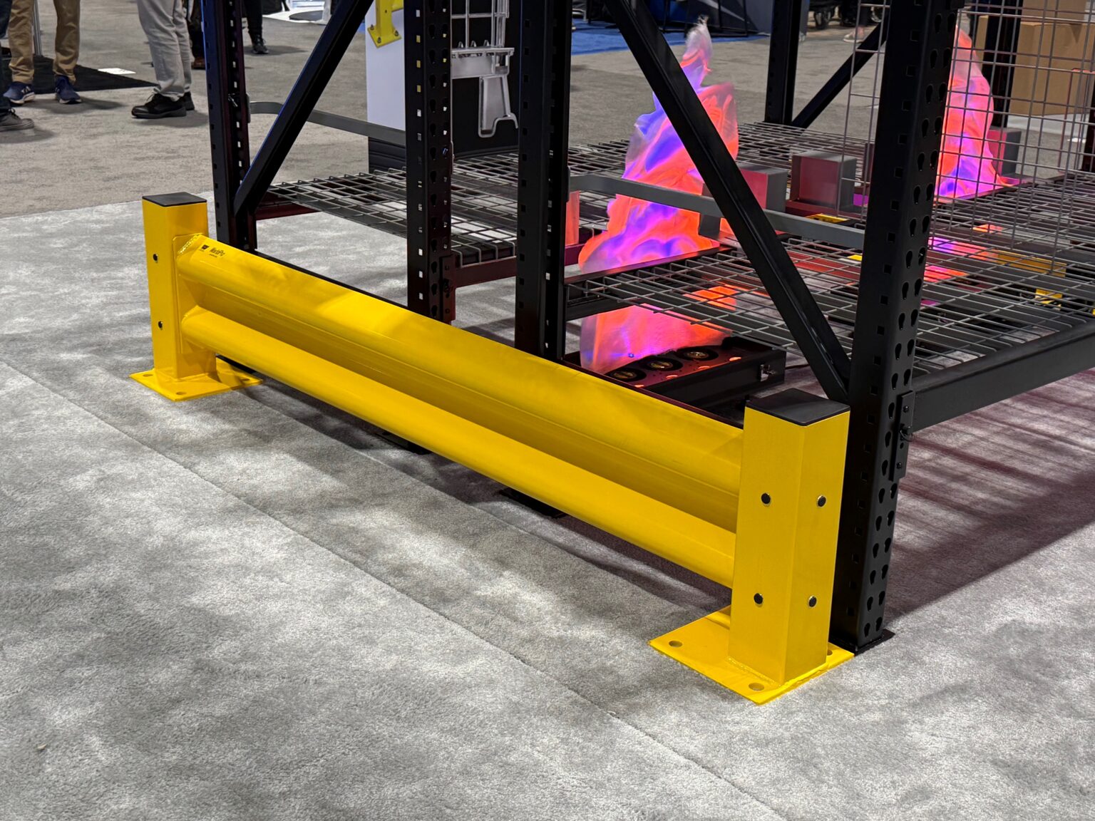 Single Tier Guard Rail for End of Aisle Protection - Warehouse Rack and ...