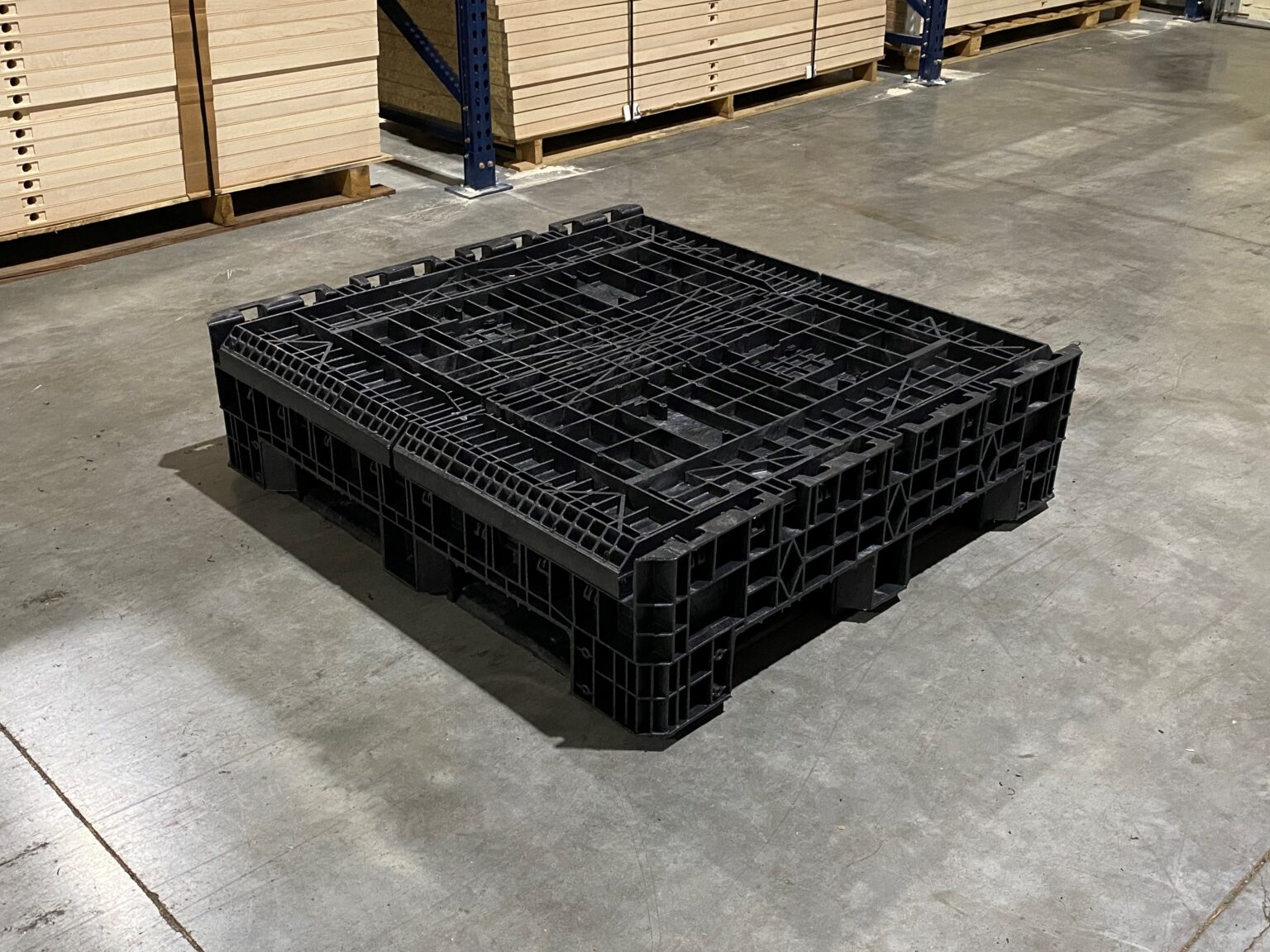 Knock-Down Bulk Bins | Plastic Folding Bulk Containers