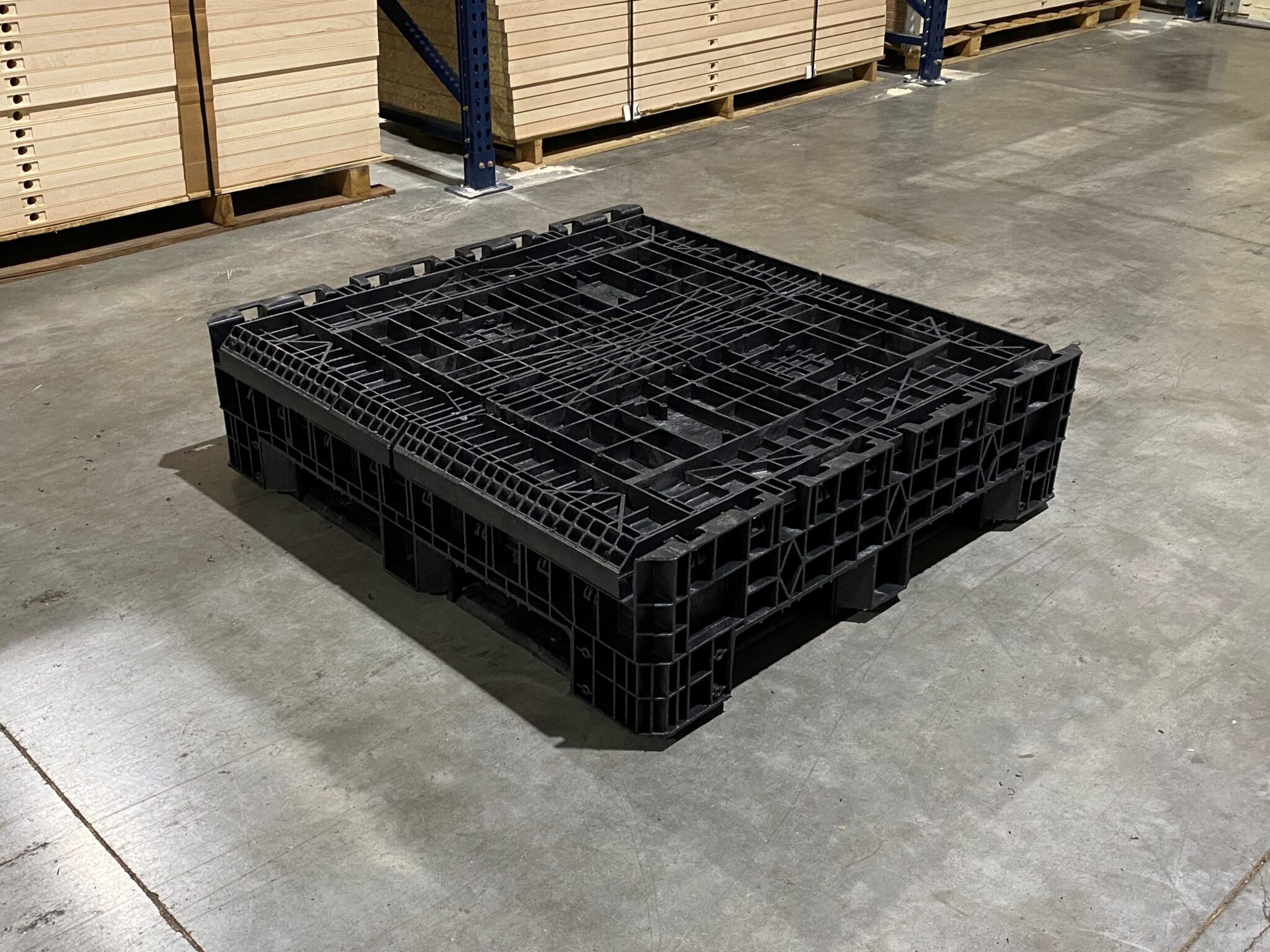 Knock-Down Bulk Bins | Plastic Folding Bulk Containers