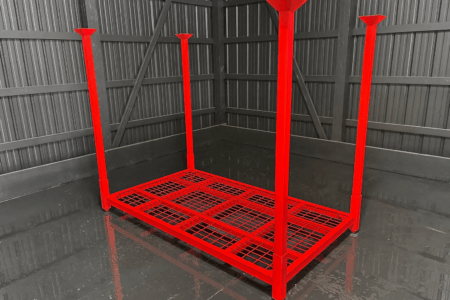 60" x 92" x 69" h. Portable Stack Racks