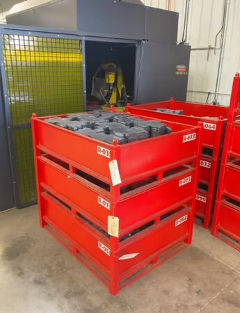 Smooth Sided Stackable Steel Parts Bins