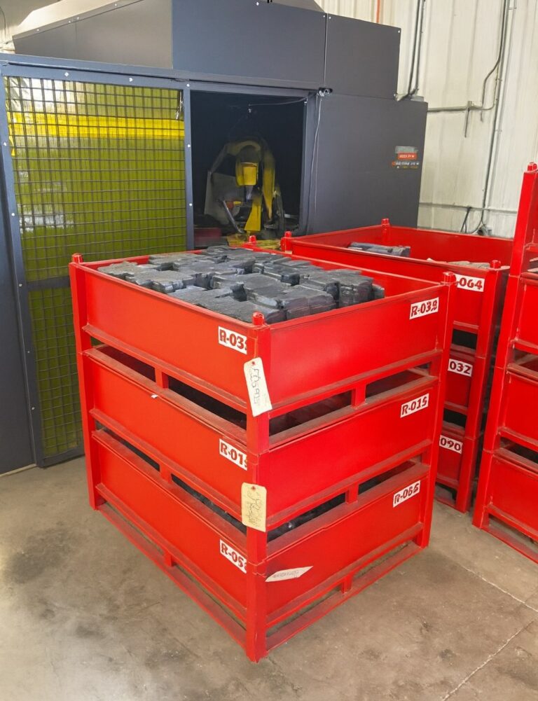 Smooth Sided Stackable Steel Parts Bins