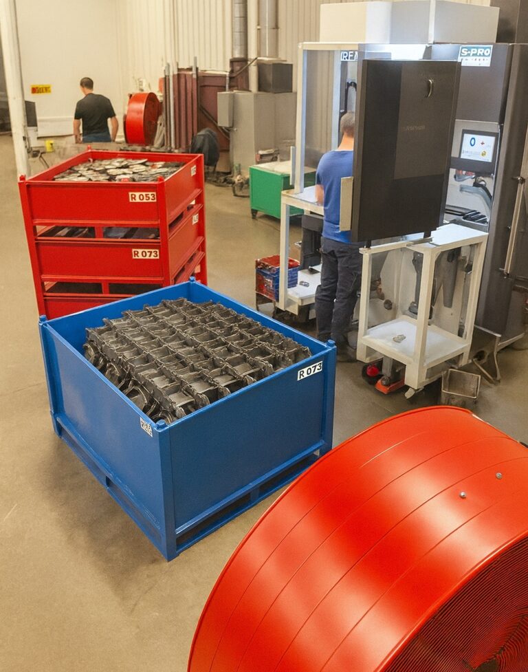 Smooth Sided Stackable Steel Parts Bins