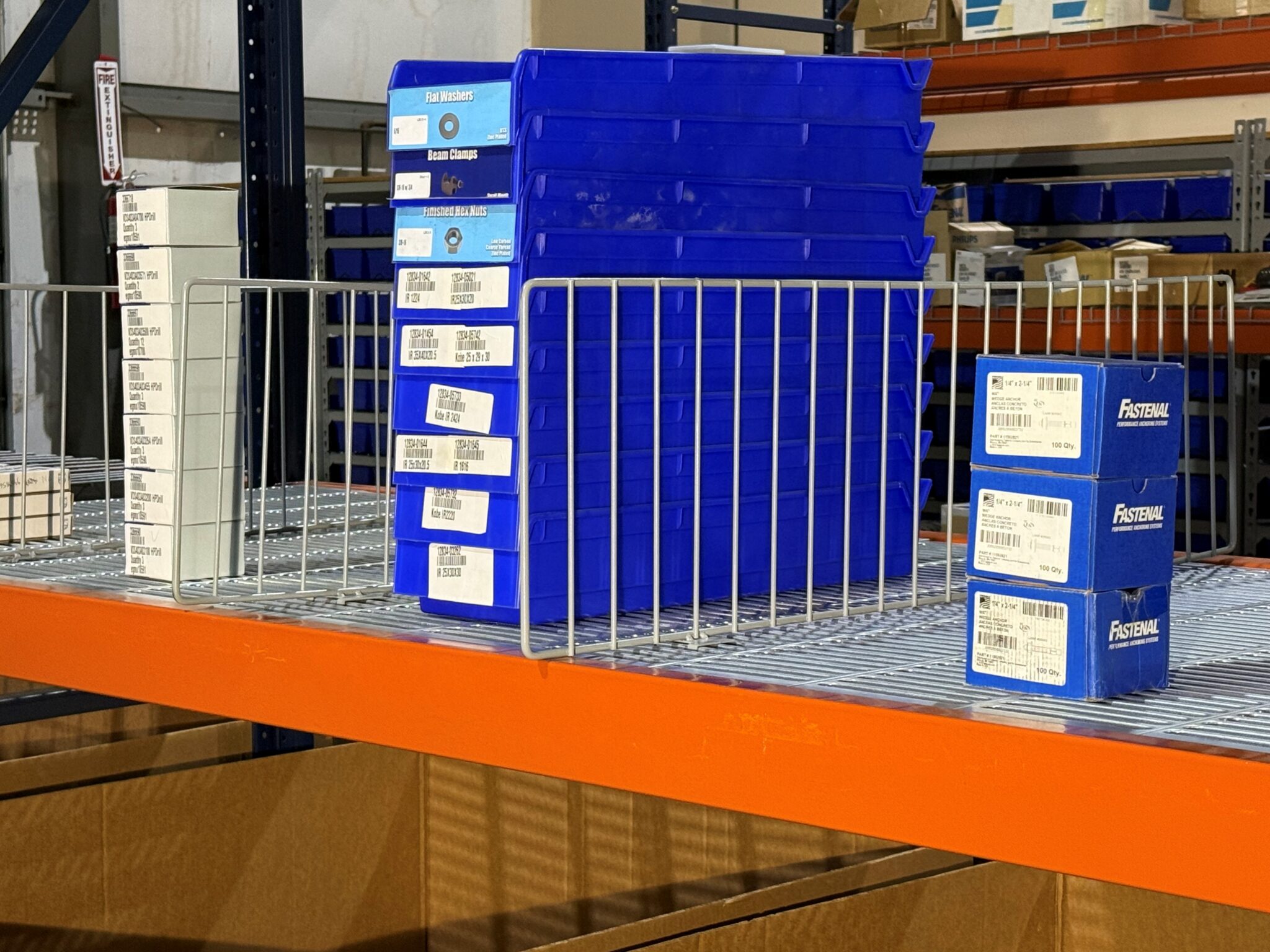 Shelf Dividers for ProDeck50 Punched Steel Pallet Rack Decking