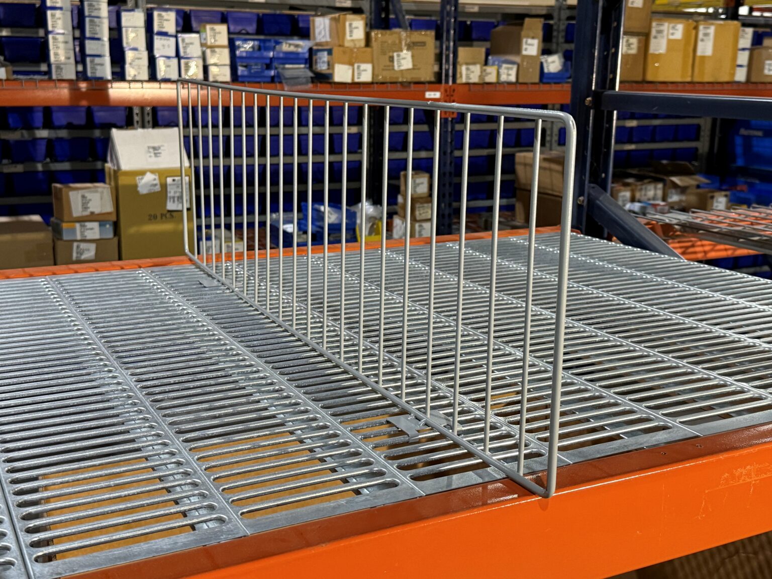 Shelf Dividers for ProDeck50 Punched Steel Pallet Rack Decking