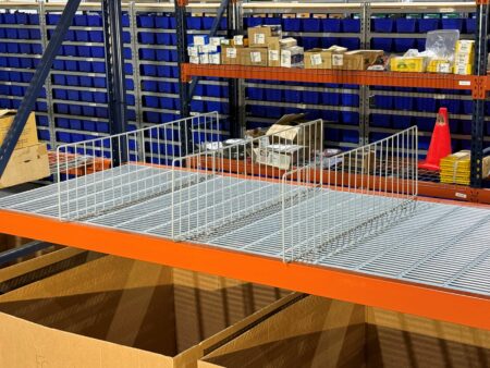 Shelf Dividers for ProDeck50 Punched Steel Pallet Rack Decking
