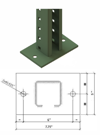 Teardrop Uprights | Interlake Pallet Racking