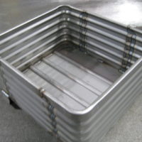 Round Corner Corrugated Steel Container
