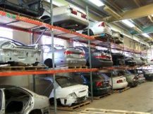 Auto Salvage Yard Storage Racks | Junkyard Car Racks