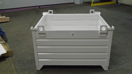 Metal Container with Locking Hinged Lid | Steel Storage Box