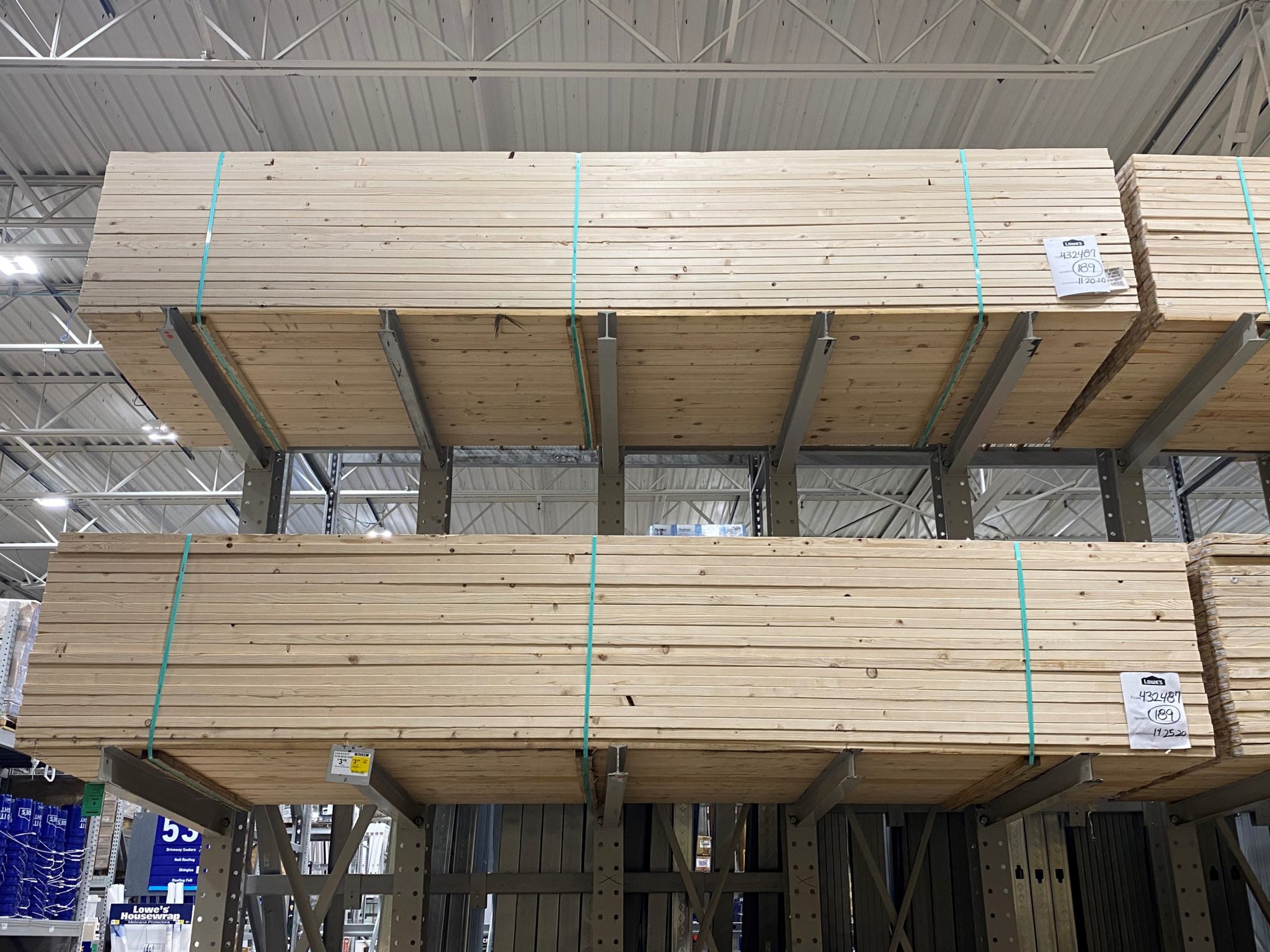 Cantilever Lumber and Plywood Sheet Storage Racks