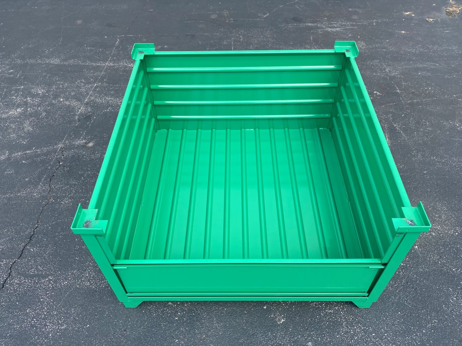 Half Drop Door Corrugated Steel Bulk Container
