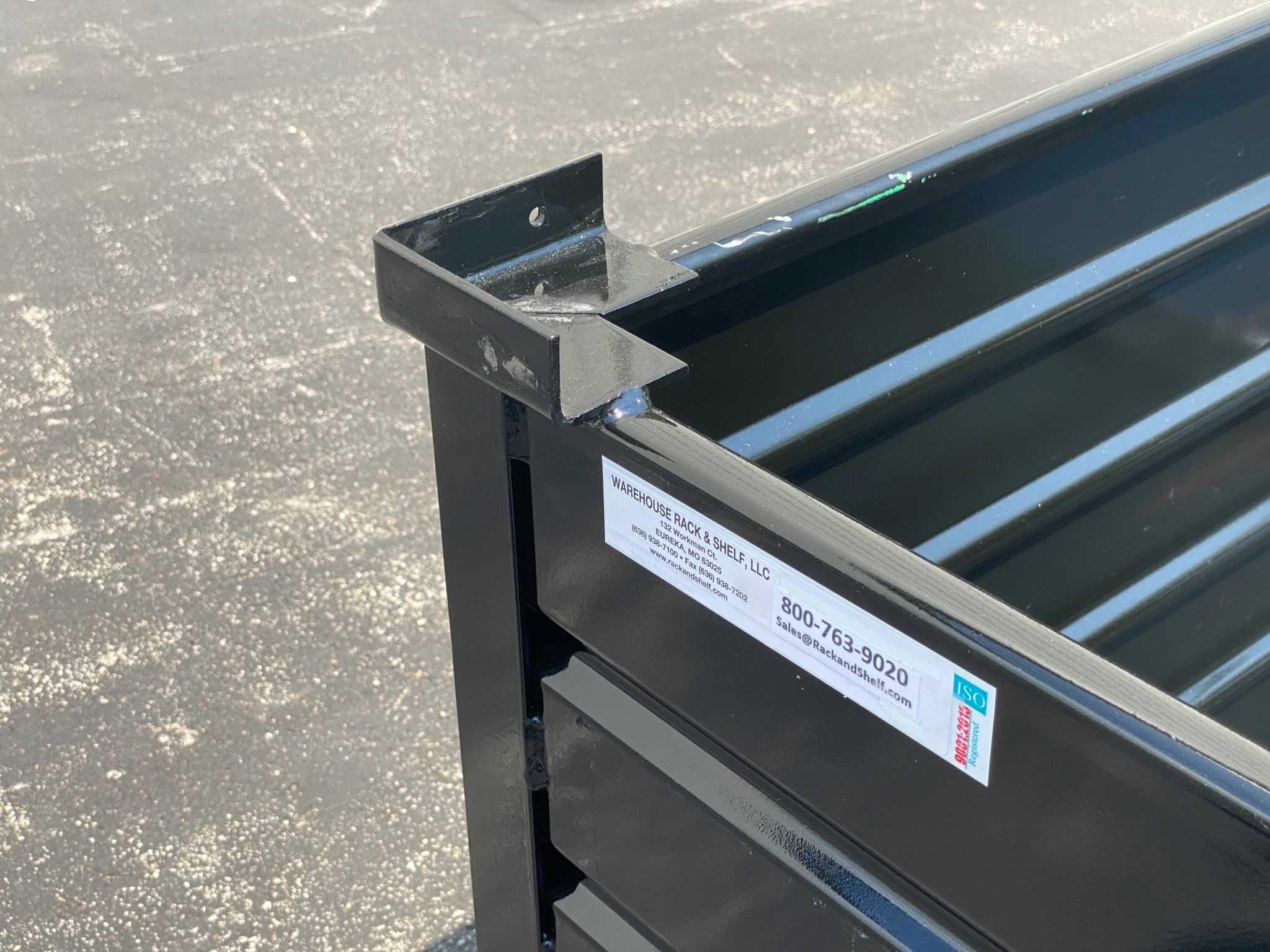 Corrugated Steel Container with Fork Pockets