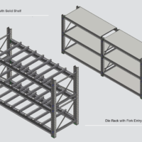 Die Storage Racks with Heavy Duty I Beam Construction