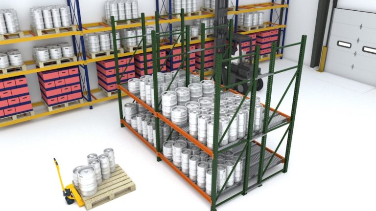 Vertical Keg Rollers | Commercial Keg Storage Rack