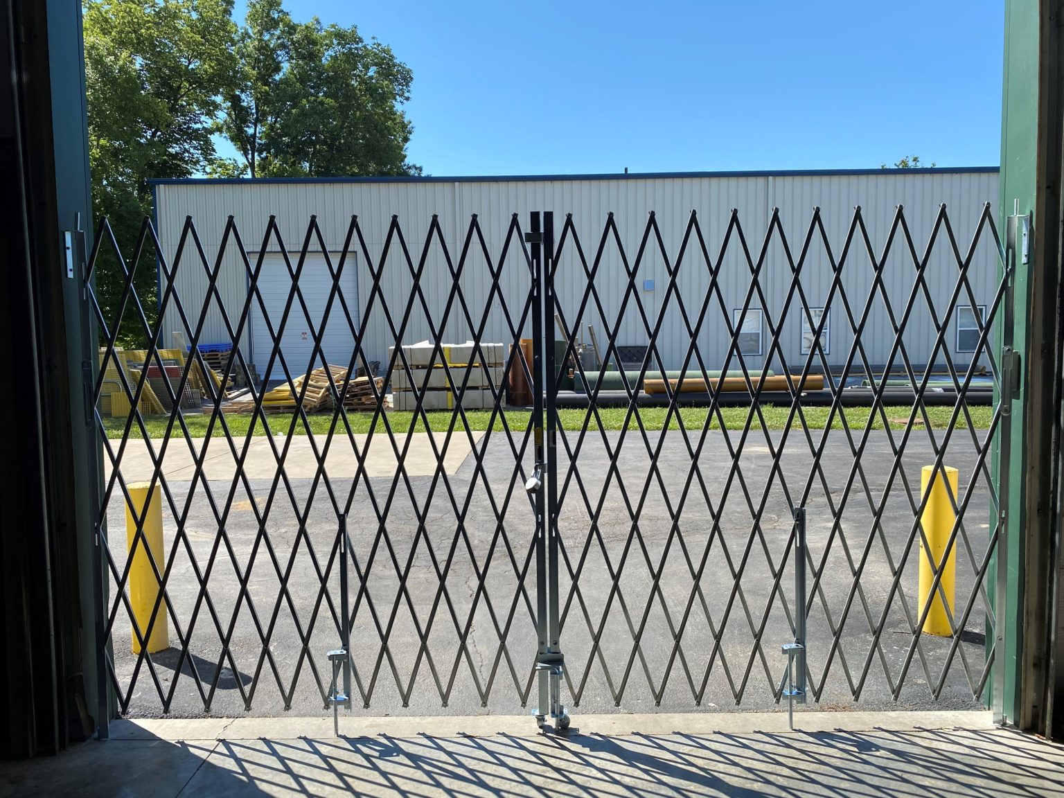 Double Folding Aluminum Garage Door Security Gates