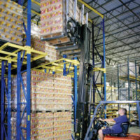 Double Wide Drive-In Pallet Rack System | Twin Load Racking
