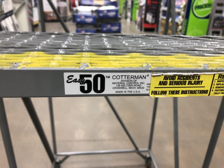 Easy 50 Cotterman Industrial 10 Step Rolling Ladder