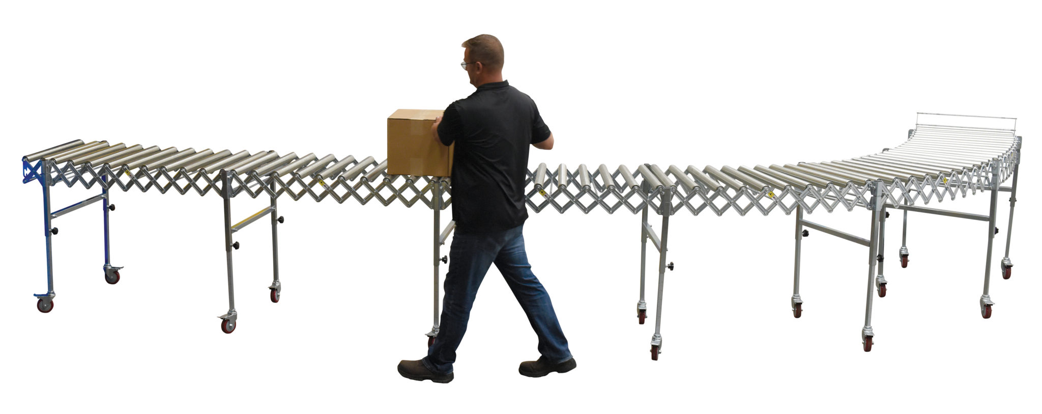 Expandable Conveyors: Accordion Roller & Skate Wheel