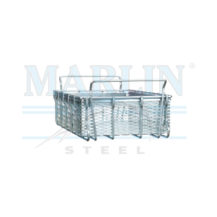 Expanded Metal Material Handling Tote Basket with Handles