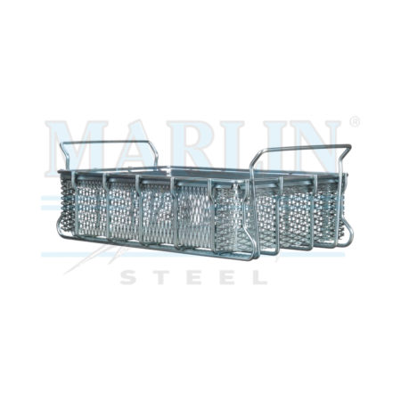 Expanded Metal Material Handling Tote Basket with Handles