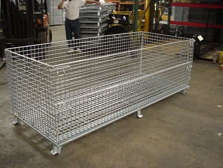 Custom Containers | Folding Wire Containers | Warehouse Rack and Shelf