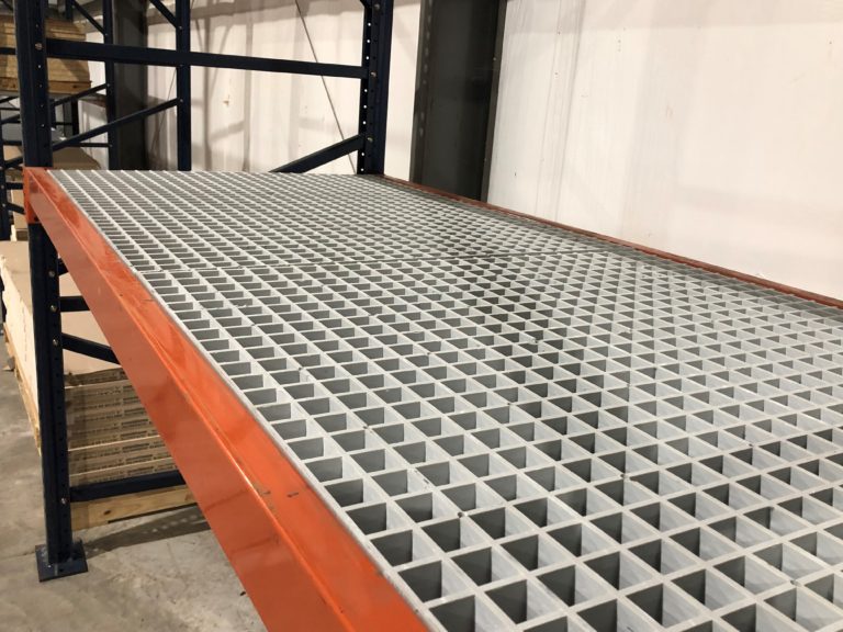 Molded Fiberglass Grating for Pallet Rack Decking