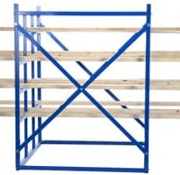 Horizontal Bar Rack - Pipe Storage Rack (15-Opening)