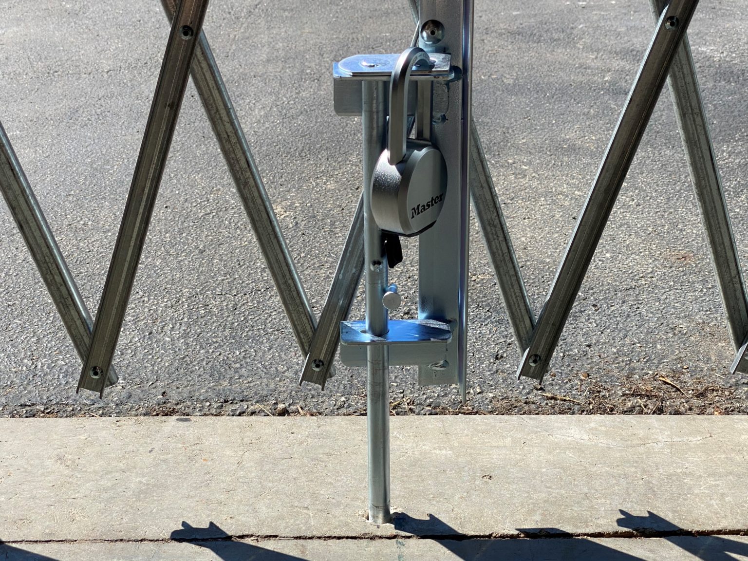 Double Folding Aluminum Garage Door Security Gates