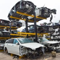 Auto Salvage Yard Storage Racks | Junkyard Car Racks