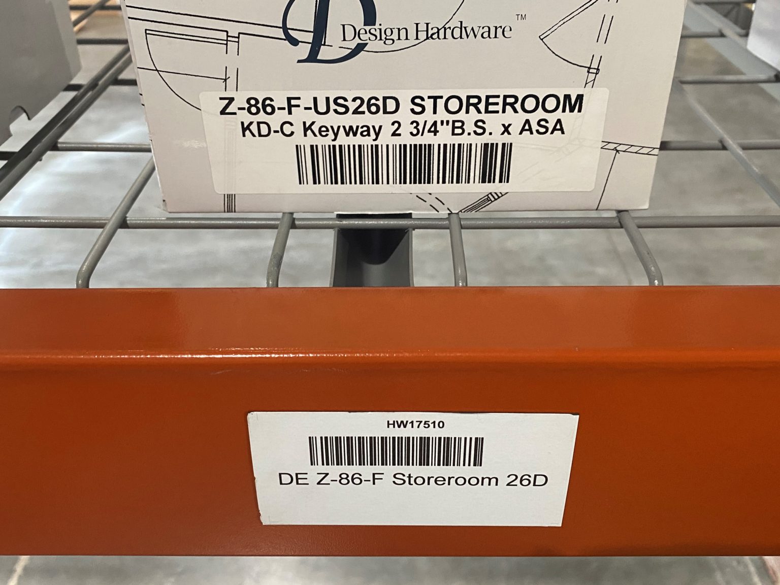 Inside Waterfall Wire Mesh Decking for Pallet Racking - Sale