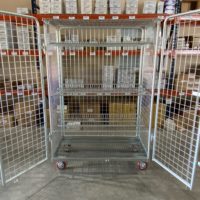 Mobile Wire Security Carts | Warehouse Rack and Shelf