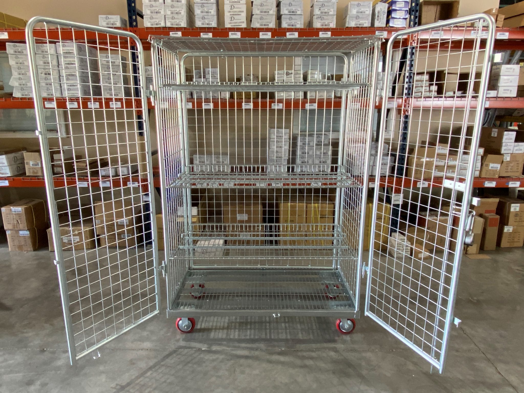 Mobile Wire Security Carts | Security Carts on Wheels