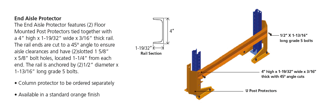 End of Aisle Protectors - Warehouse Rack & Shelf