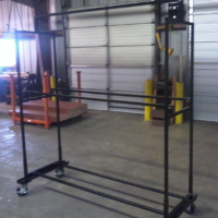 Tire Storage Cart | 2-Tier Rolling Tire Display Rack