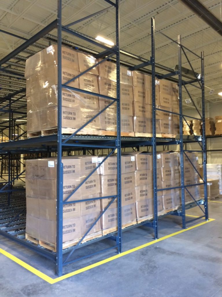 Flow Racking for Pallets for FIFO | Warehouse Rack and Shelf