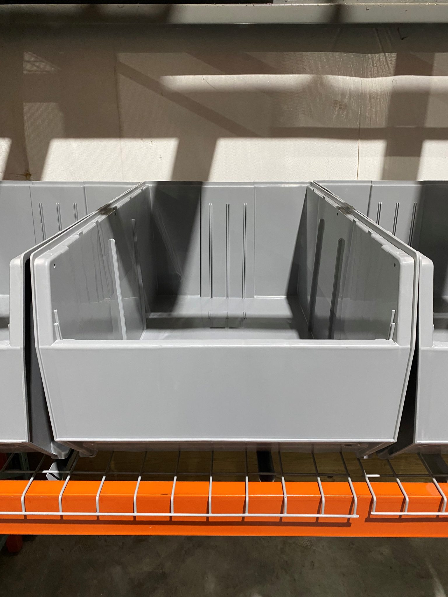 Large Plastic Pallet Rack Storage Bins | Warehouse Rack Bins