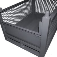 Rigid Steel Container with Perforated Metal