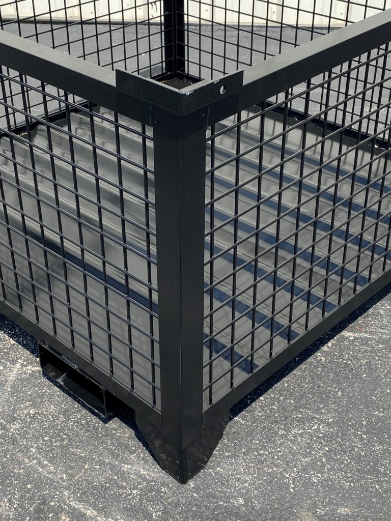 Wire Basket with Forklift Tubes / Pockets