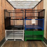 Stackable Rigid Wire Baskets | Containers | Bulk Bins - Warehouse Rack ...