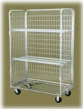 Nashville Wire Rolling Carts with Shelves | Heavy-Duty Wire Carts