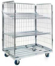 Nashville Wire Rolling Carts with Shelves | Heavy-Duty Wire Carts