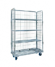 Nashville Wire Rolling Carts with Shelves | Heavy-Duty Wire Carts