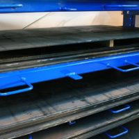 Roll Out Sheet Metal Rack | Roll Out Steel Storage Racks